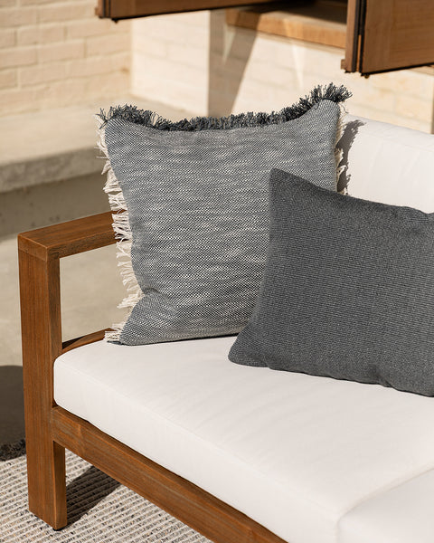 Clipper Steel Blue Cushion | Furtex Australia